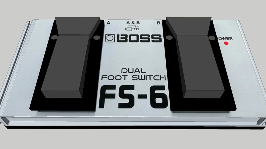 Boss FS-6 Foot Switch | 3D Warehouse