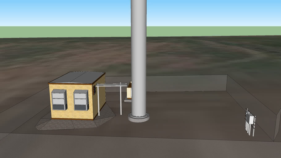 AT&T Monopole Cell Tower | 3D Warehouse