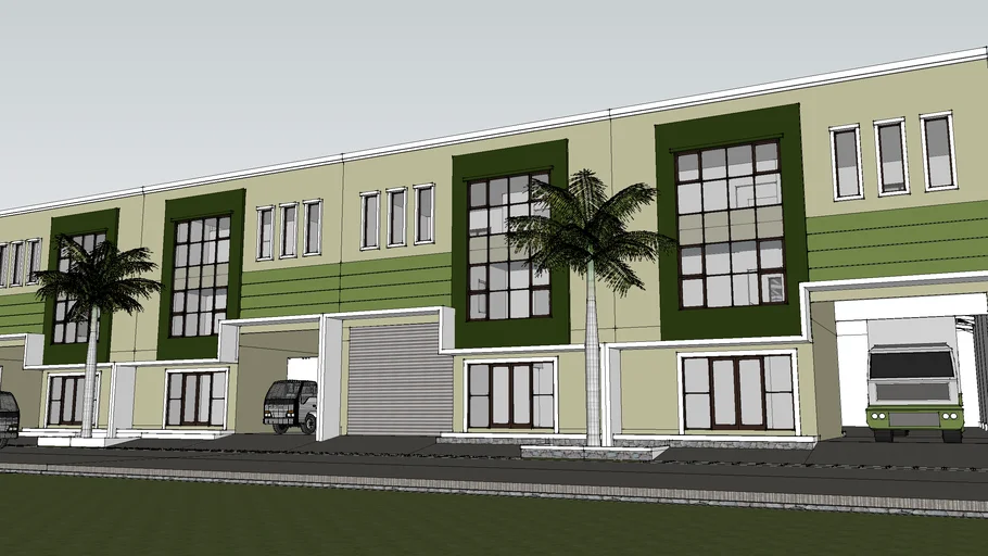 WAREHOUSE KOPEL 22x36m, CIKANDE | 3D Warehouse