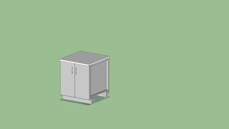 30' Storage Cabinet - 2 Doors | 3D Warehouse