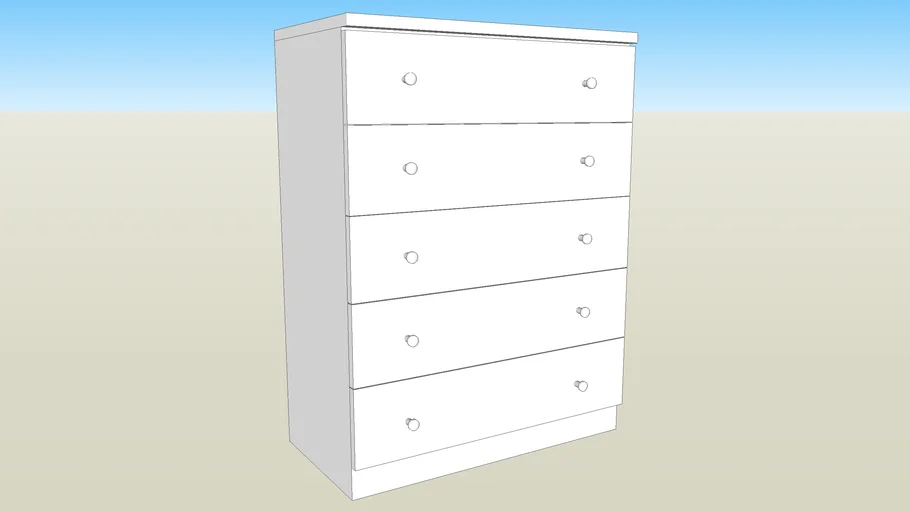 Chest Of Drawers plain | 3D Warehouse