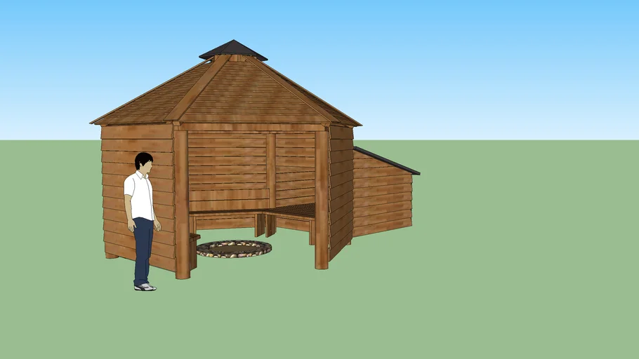 Bonfire hut | 3D Warehouse