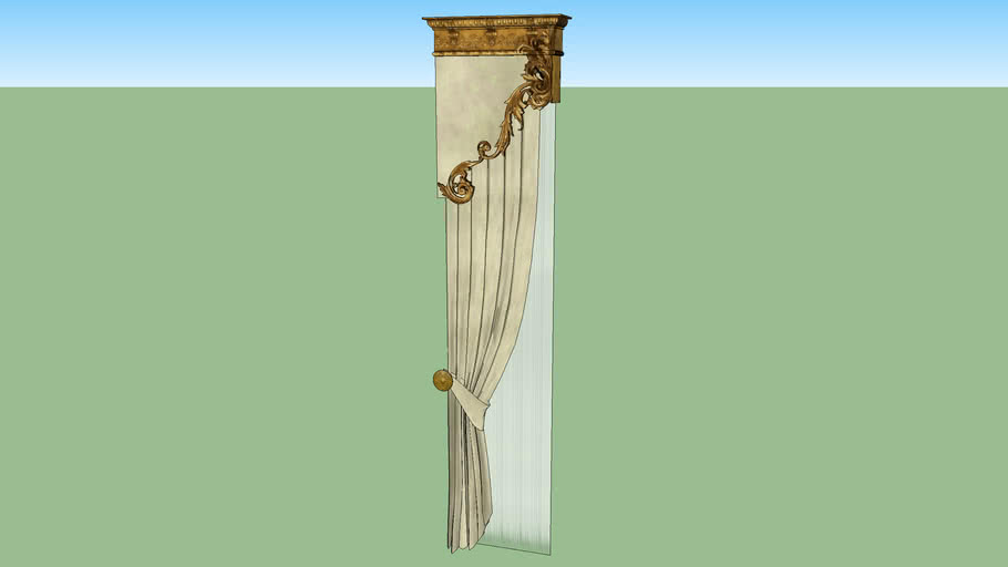 SIDE DRAPE WITH CORNICE | 3D Warehouse