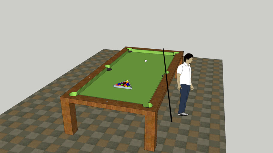 Pool Table Completed | 3D Warehouse
