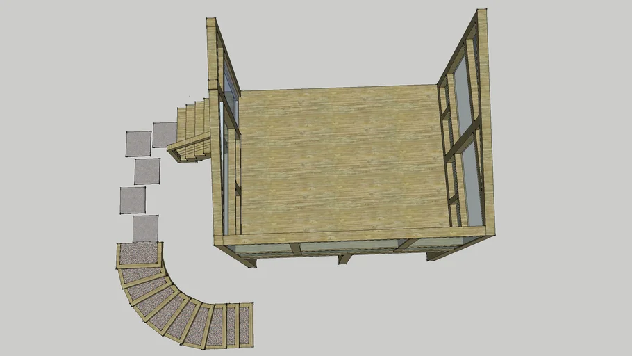 Screened deck | 3D Warehouse