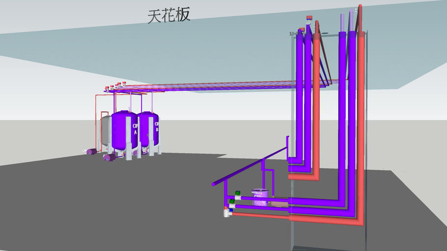 CIP 熱水 入 回水 管路 | 3D Warehouse