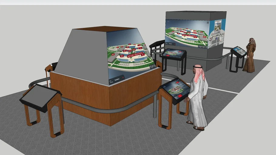 DESIGNED WAYFINDING STATION | 3D Warehouse