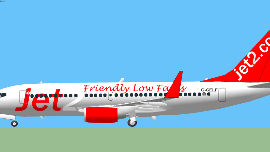 Jet2.com (2012) - Boeing 737-8K2W. | 3D Warehouse