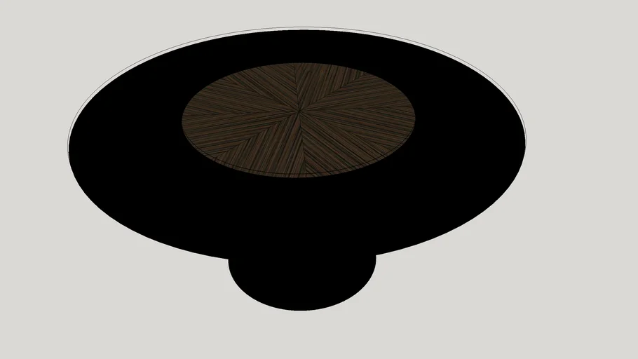 MESA JANTAR MATI REDONDA TOPO LAM-LACA Ø1600x745mm | 3D Warehouse