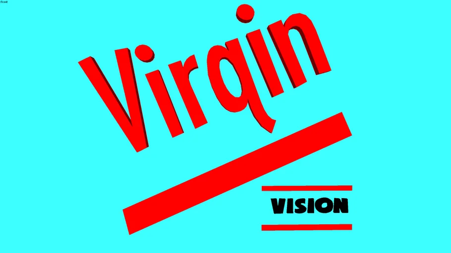 Virqin Vision logo remake | 3D Warehouse