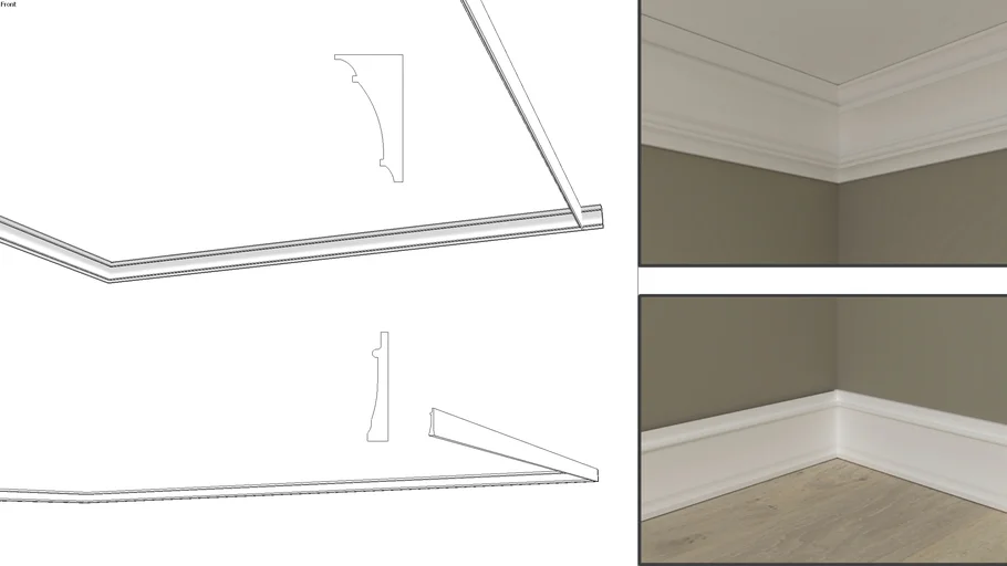 Baseboard and Corniche | 3D Warehouse
