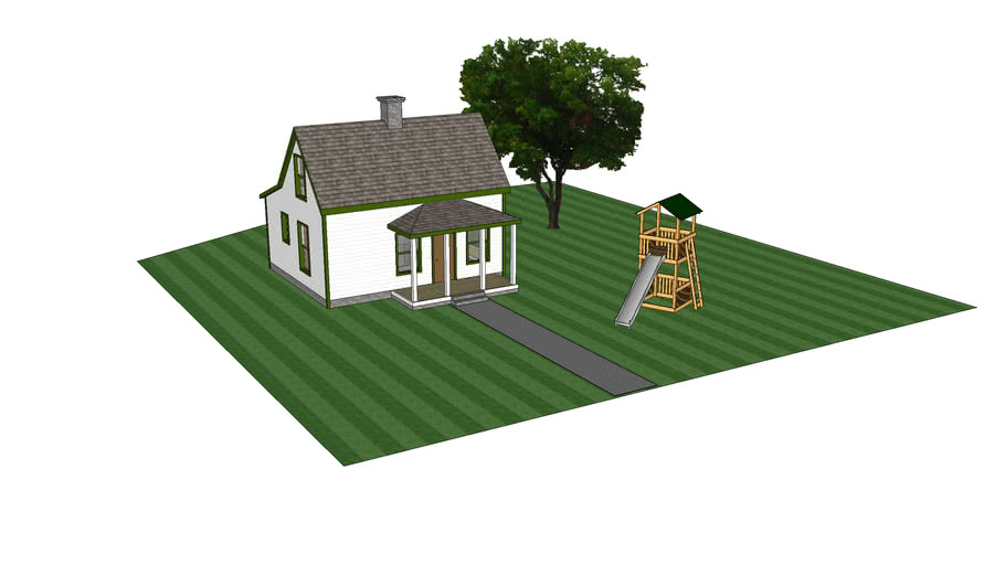 LayOut House and Yard | 3D Warehouse