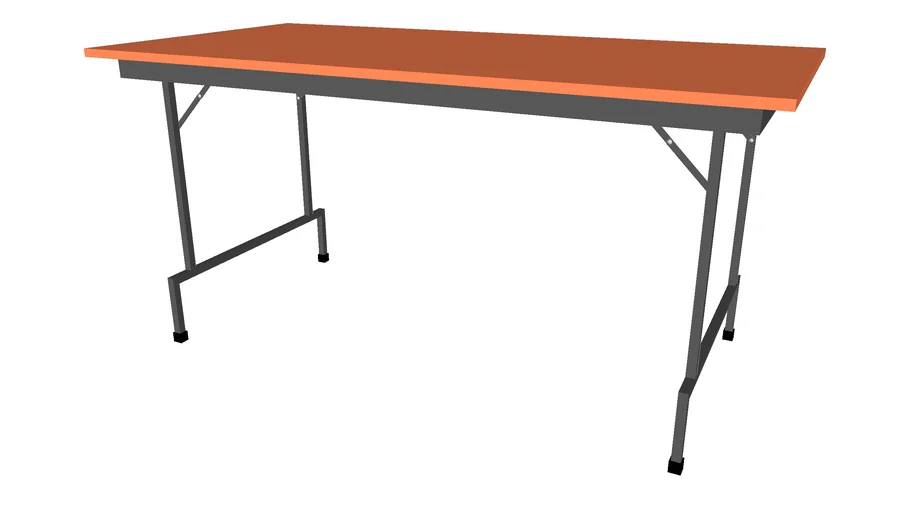Folding Table 60inx30in - Detailed | 3D Warehouse