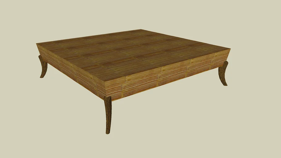 4379 - Mesa Centro Quadrada Engarce | 3D Warehouse