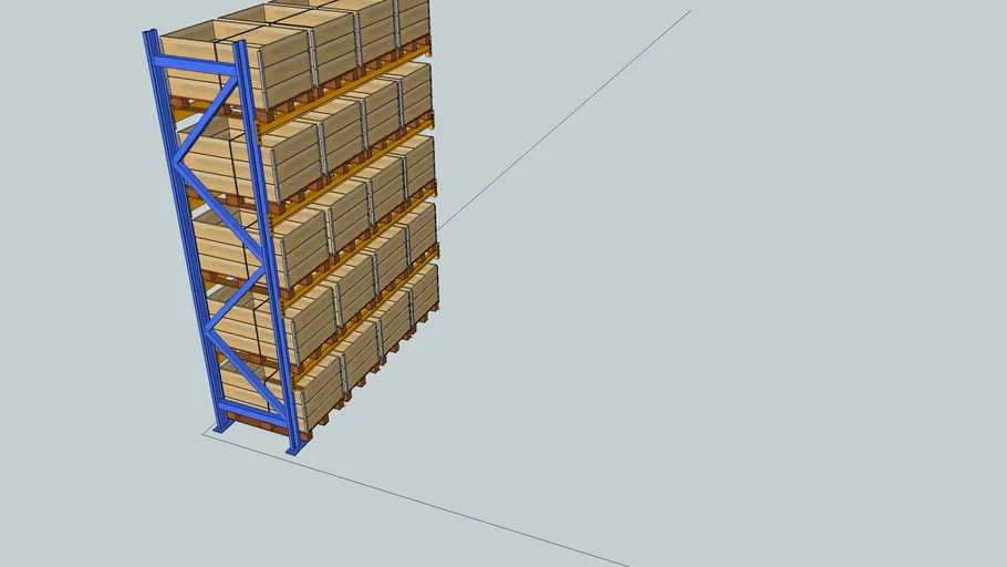 magazijnstelling aanbouw | 3D Warehouse