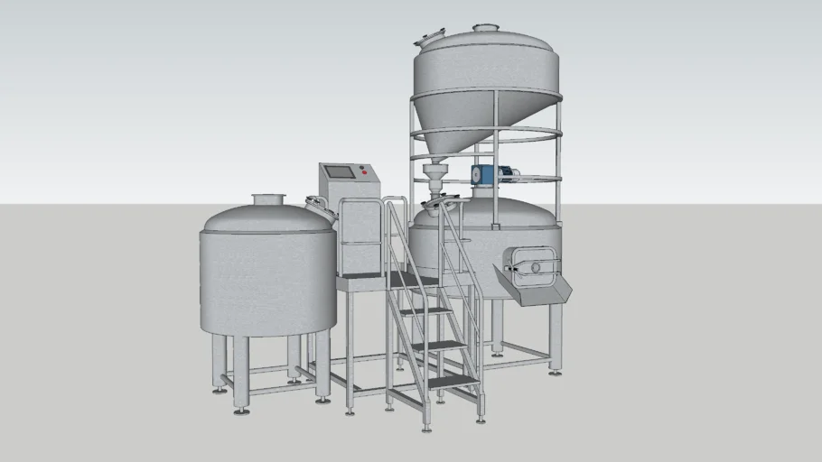 Alpha Brewhouse 10BBL with Hopper | 3D Warehouse