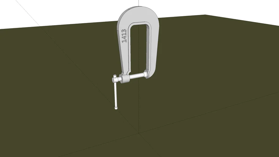 ADJUSTABLE 1413 C-Clamp | 3D Warehouse