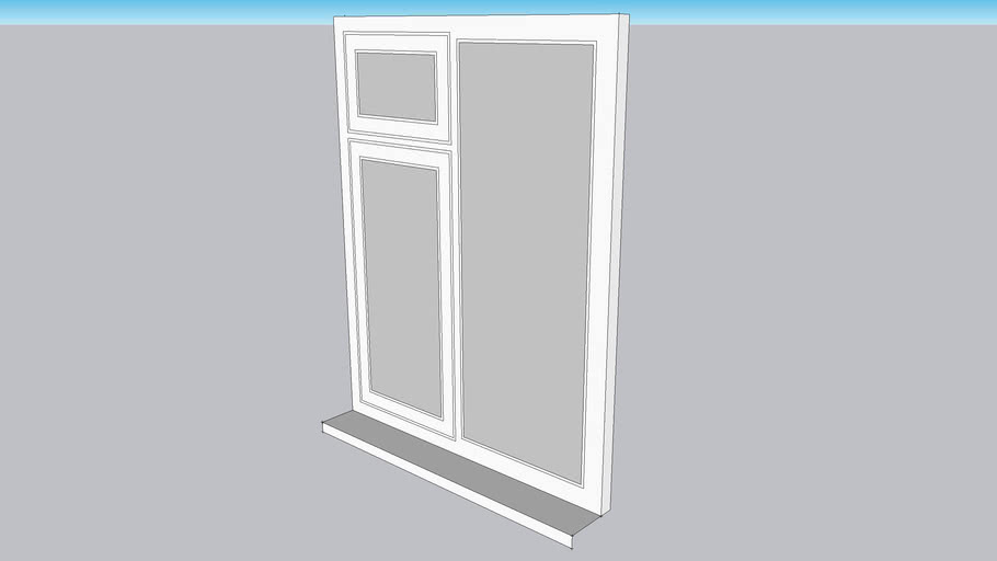 uPVC Window (h) 1500mm x (w) 1200mm | 3D Warehouse