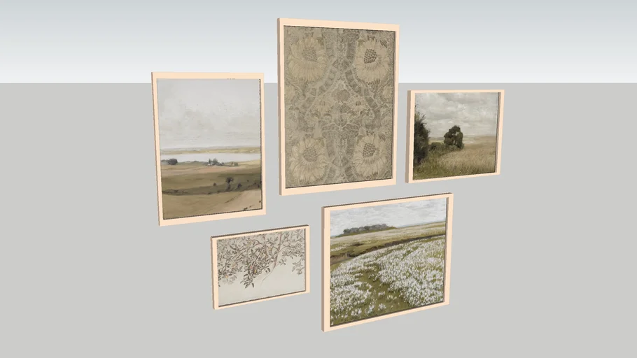 Set 5 quadri | 3D Warehouse