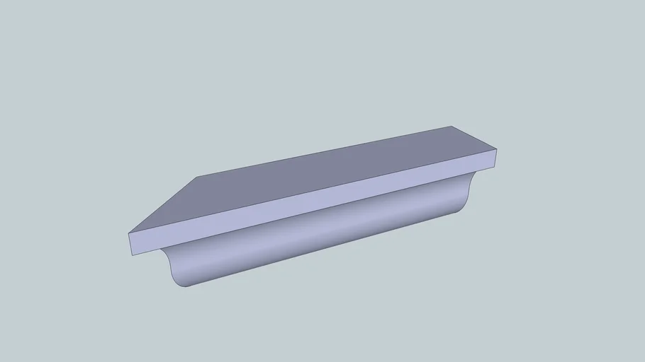 Cyma Recta Mitered Right | 3D Warehouse