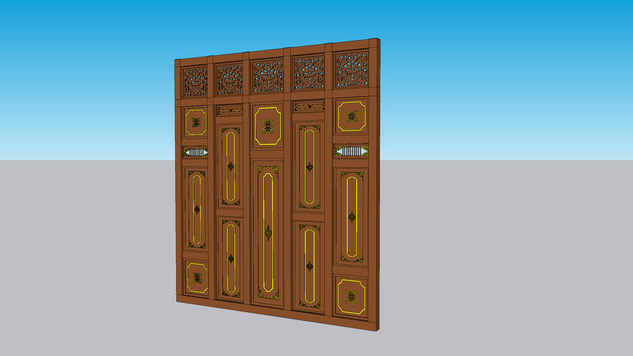 decorative timber wall panel | 3D Warehouse