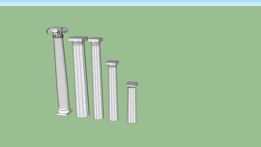 Colonne Dorice e Ioniche | 3D Warehouse