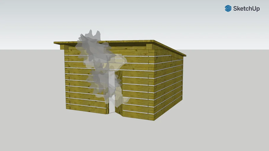 Log Smoke House | 3D Warehouse