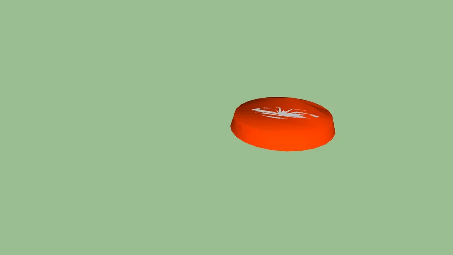 cool 3D orange frisbee | 3D Warehouse