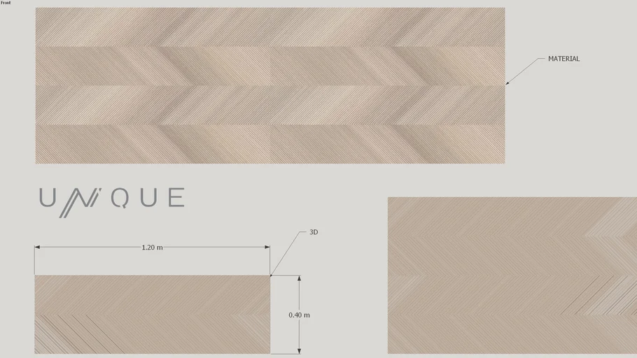 VECTOR CREMA MIEL - REVESTIMENTO UNIQUE | 3D Warehouse