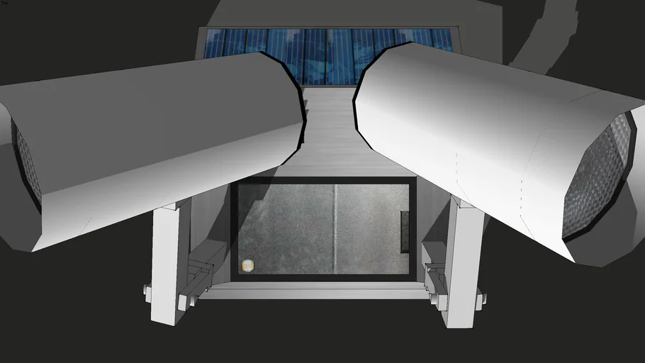 outdoor LED Emergency light (glue-wall). | 3D Warehouse