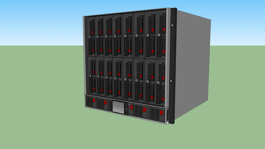 HP BladeSystem c7000 G7 blade server enclosure | 3D Warehouse