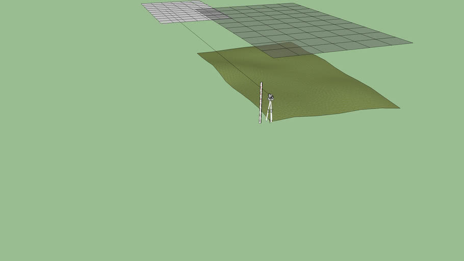 land, surveying equipment and blank grid | 3D Warehouse