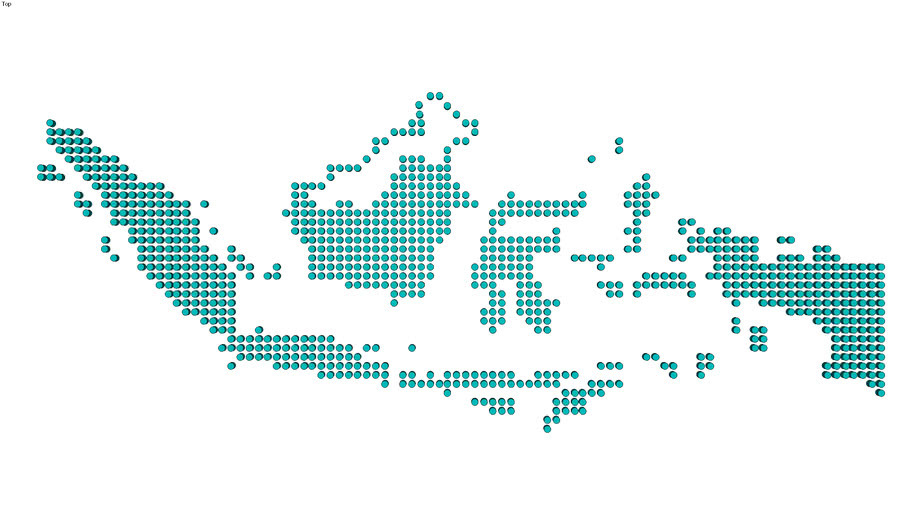 Peta Indonesia Dot Indoneisan Map | 3D Warehouse