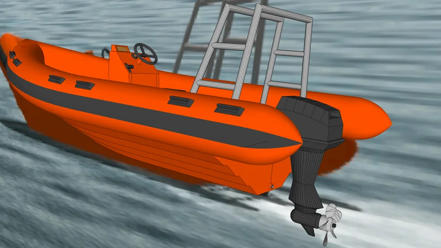 Ridged Inflatable Boat | 3D Warehouse