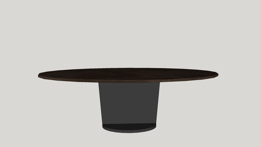 I Beam Oval Dining Table Restoration Hardware 96' | 3D Warehouse