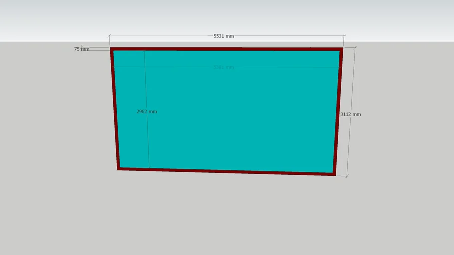 Projector Screen 5x3 250 inch | 3D Warehouse