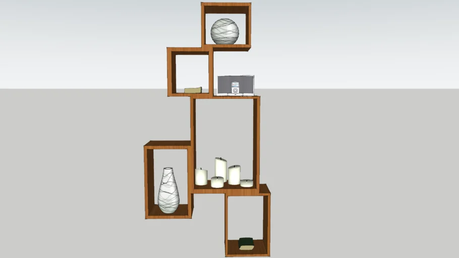 Modern Shelving Unit | 3D Warehouse