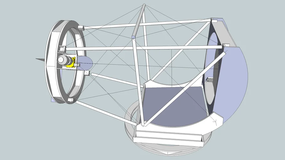 25 inch F2.6 Tensegrity Reflecting Telescope | 3D Warehouse
