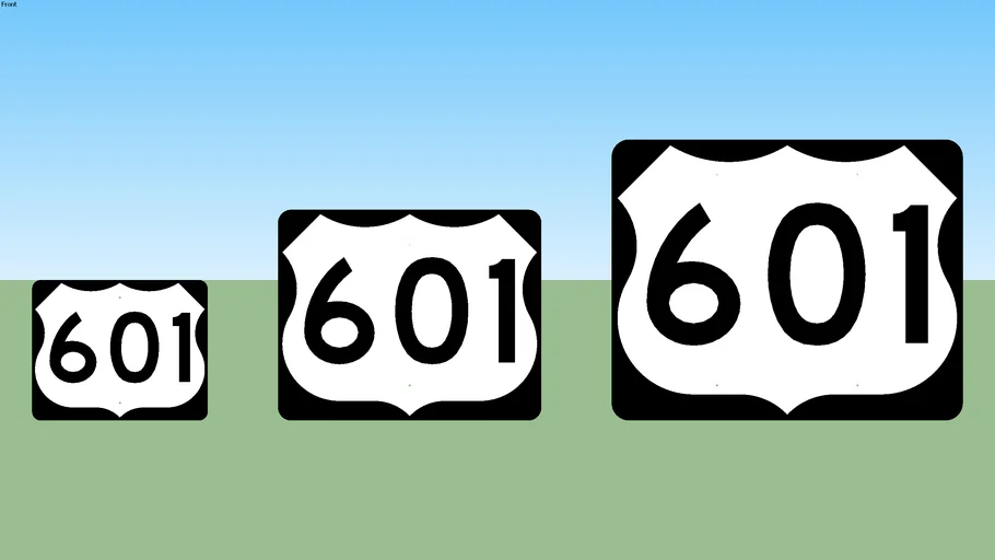 U.S. 601 Sign | 3D Warehouse