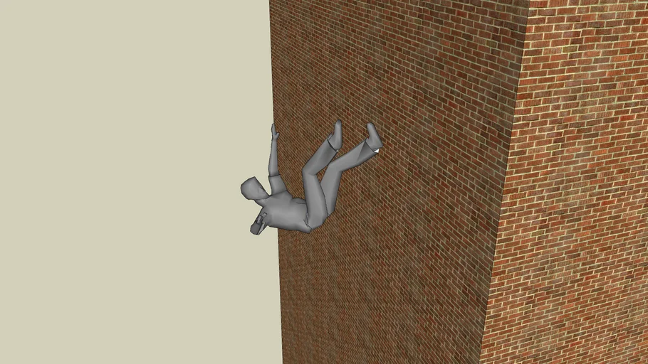 Man falling off building 2 | 3D Warehouse