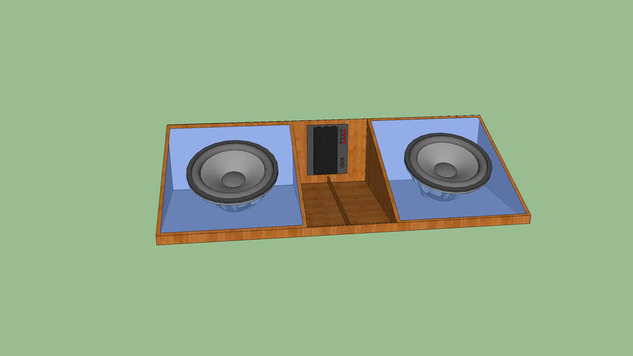 Subwoofer box and Amp | 3D Warehouse