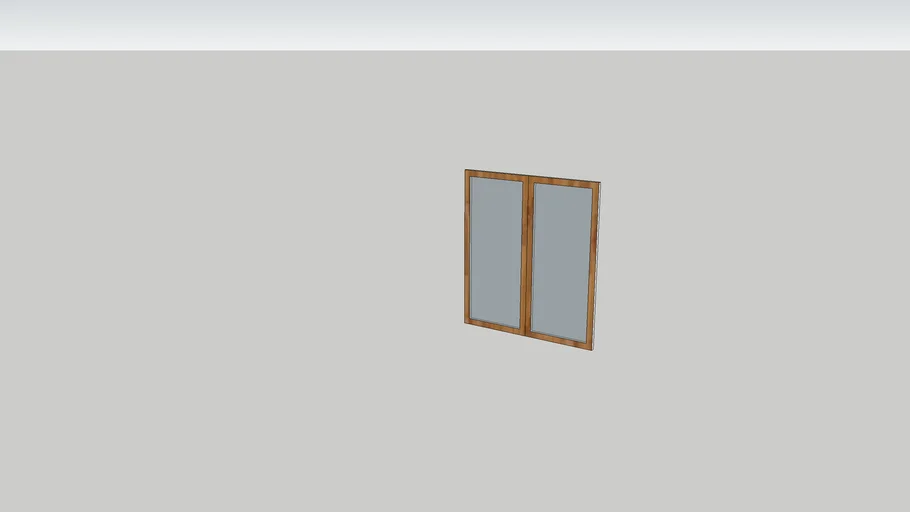 Wood and Glass Sliding Door | 3D Warehouse