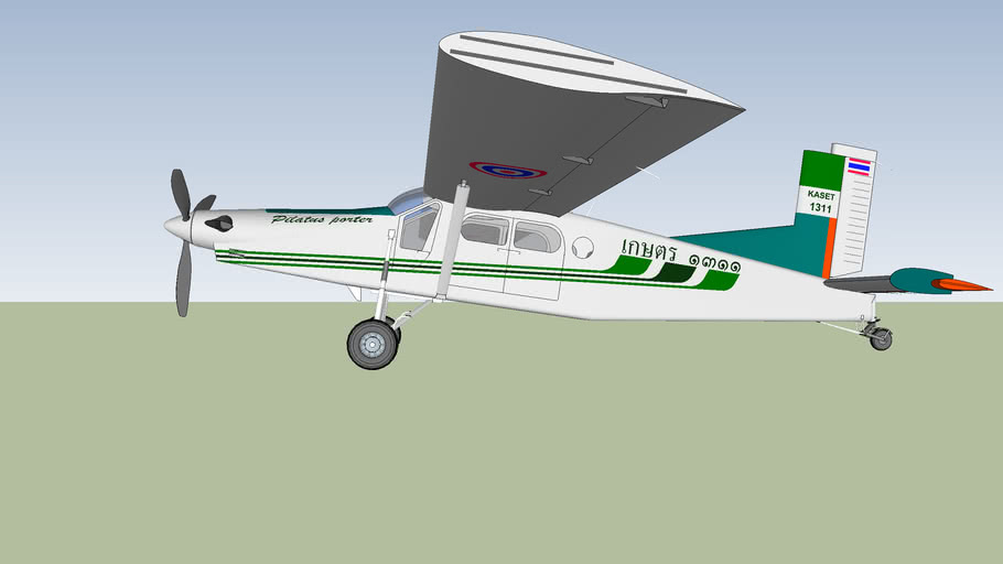 PC6- PILATUS PORTER FOR ROYAL THAI AGRICULTURE | 3D Warehouse