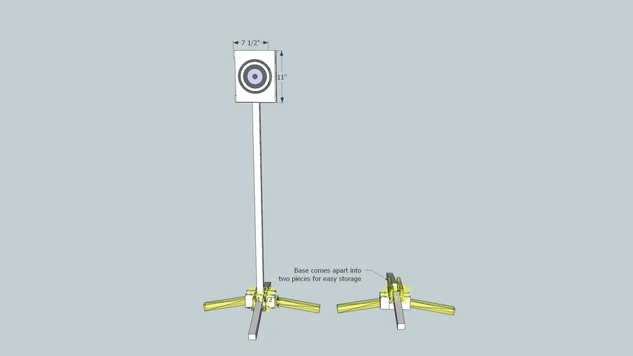 Small Pistol Target Stand | 3D Warehouse