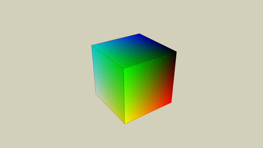 RGB Color Cube | 3D Warehouse