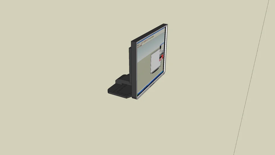 HP Computer Monitor | 3D Warehouse