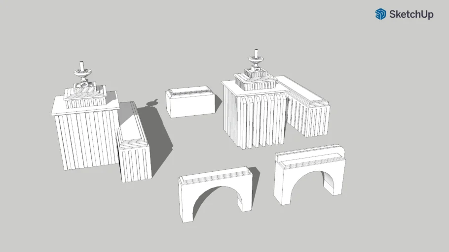 a set of random TCF parts | 3D Warehouse