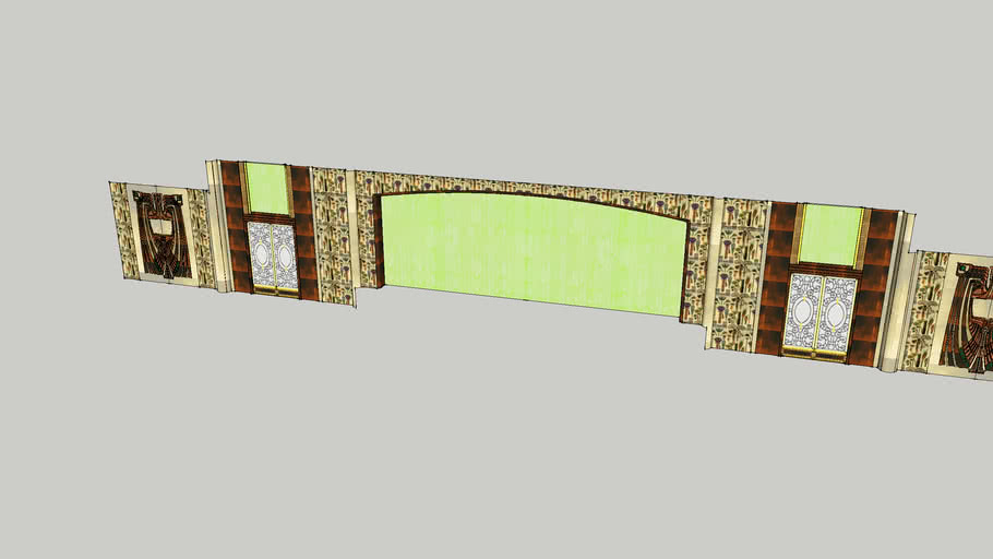 ballroom forward wall and stageback | 3D Warehouse