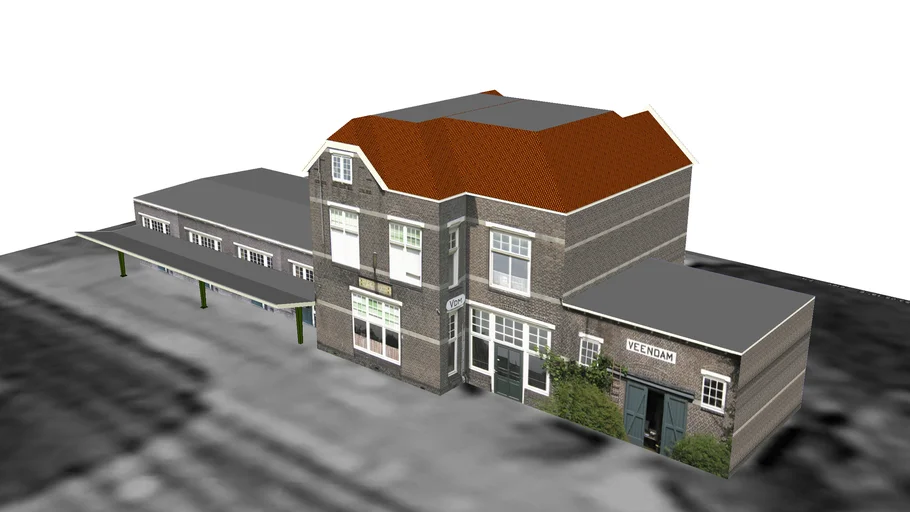 Treinstation Veendam | 3D Warehouse