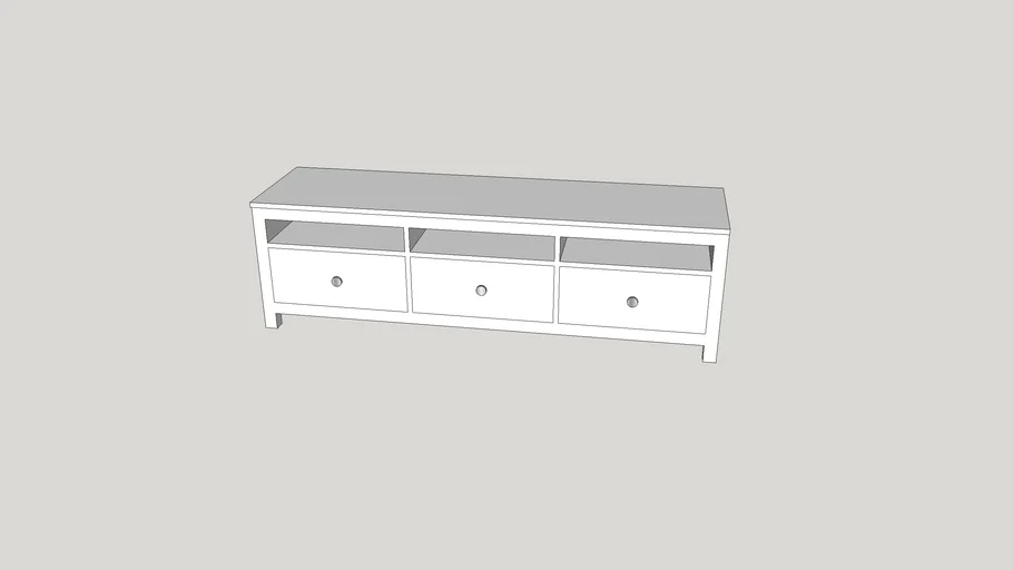 Hemnes tv-benk | 3D Warehouse